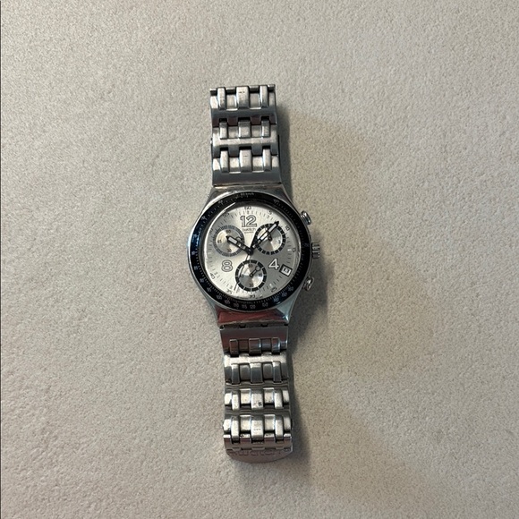 Swatch | Accessories | Swatch Silver Chronograph Watch | Poshmark